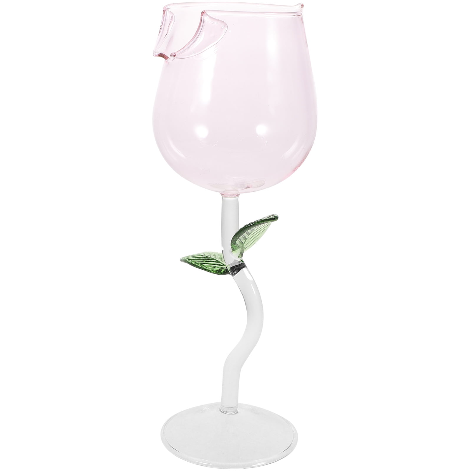 Rose Flower Wine Glass Party Rose Goblet Glass Cocktail Goblet For Wedding280ml