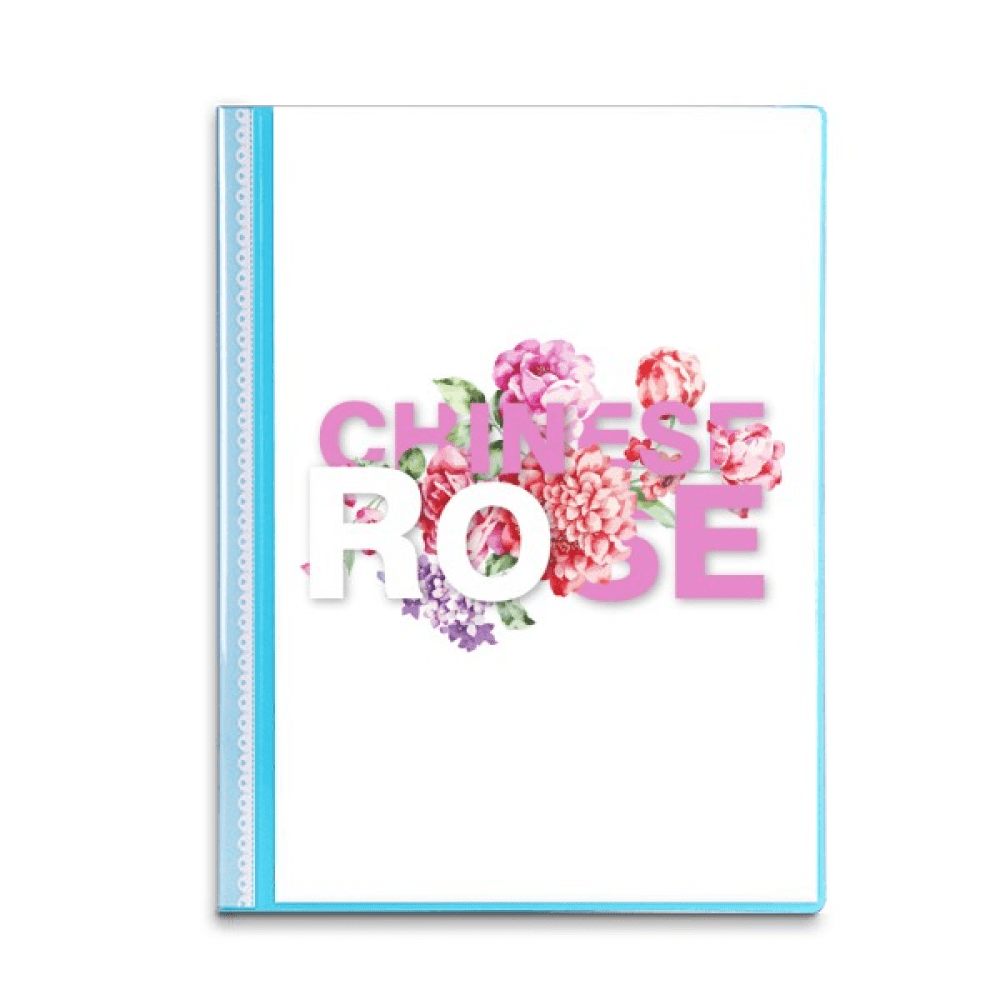 Rose Flowers Blossom Art Deco Fashion Book Sheet Protectors Portfolio ...