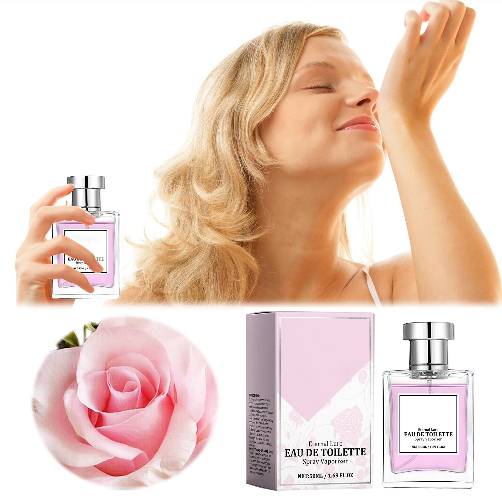 Rose Fragrance Eternal Light Perfume Fragrance Lasting Fragrance Charm ...
