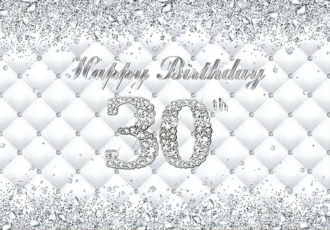 Rose Gold 30 Birthday Banner Rose Gold 30th Birthday Backdrop Happy ...