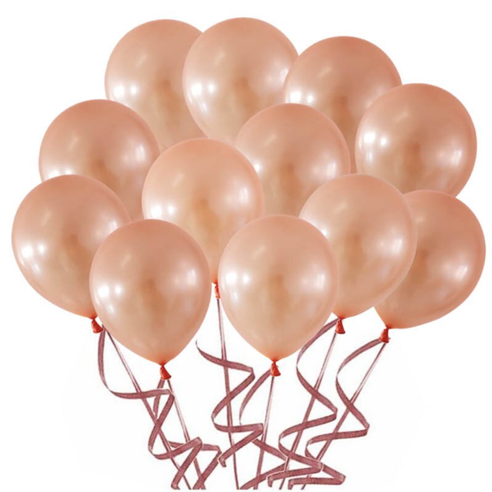 Rose Gold Balloons 20 pcs 10 Inch Pearl Latex Balloons, Rose Gold ...