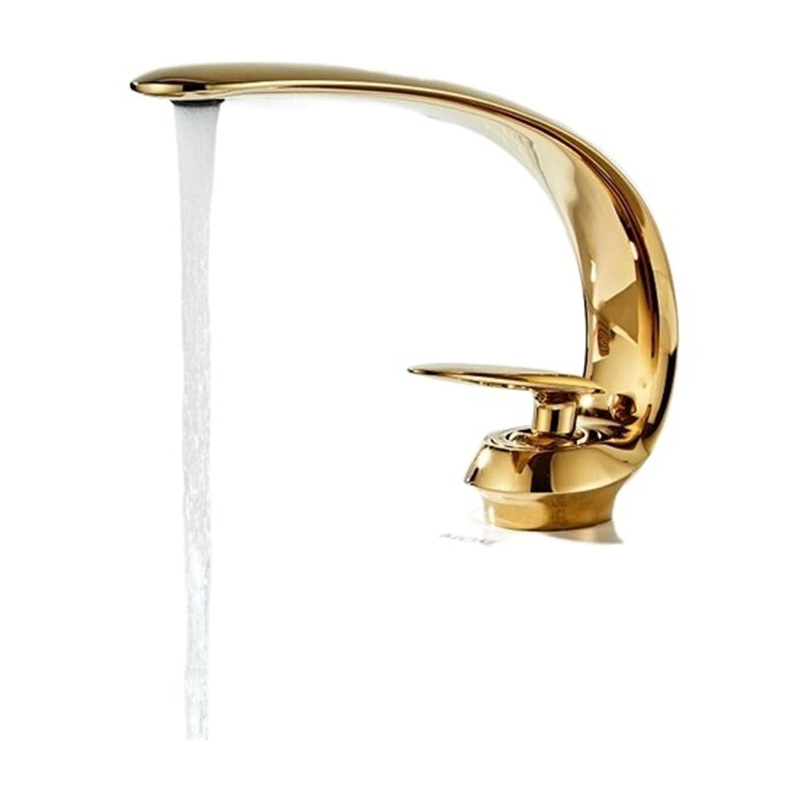 Rose Gold Basin Faucet Modern Bathroom Sink Mixer Tap Brass Wash basin ...