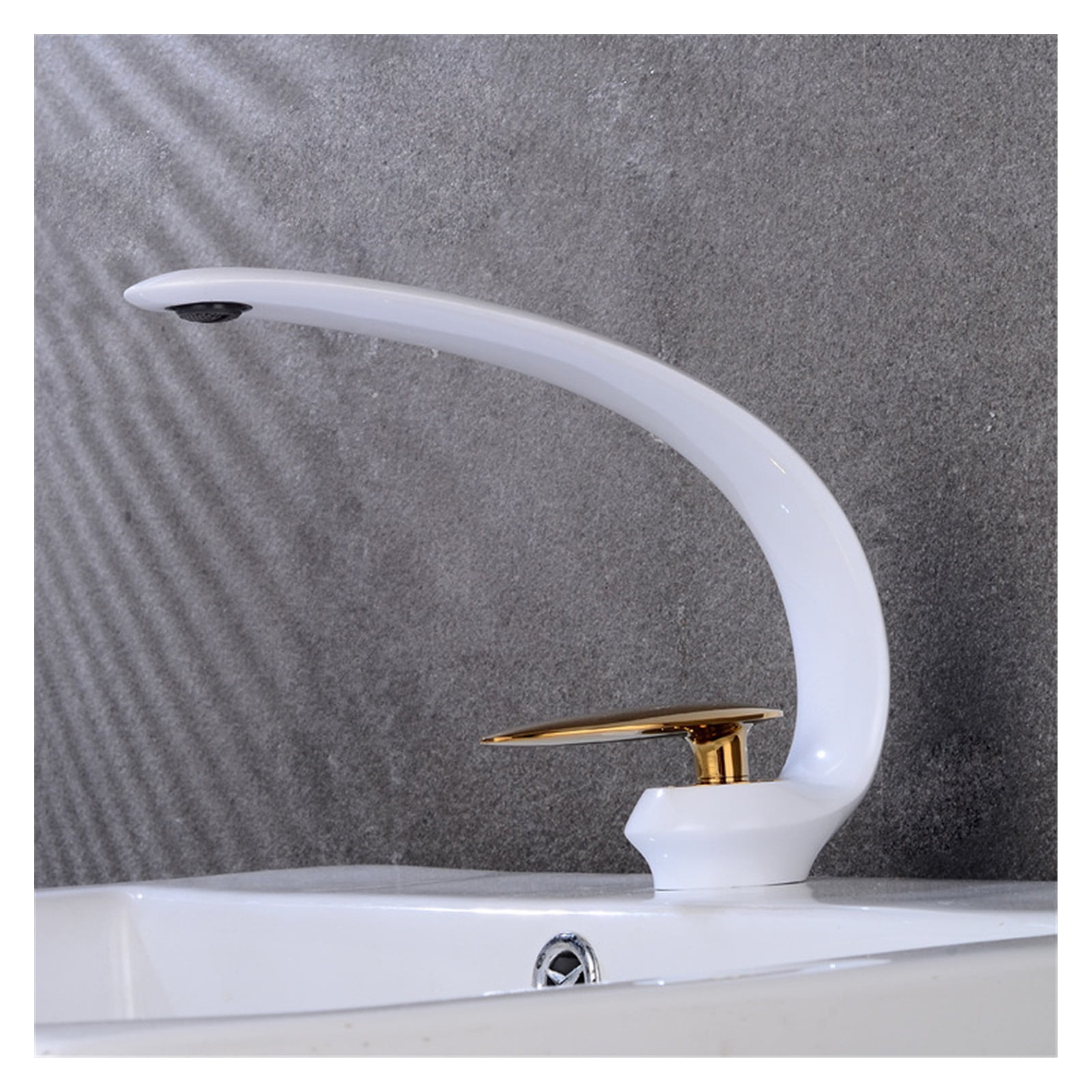 Rose Gold Basin Faucet Modern Bathroom Sink Mixer Tap Brass Wash basin ...