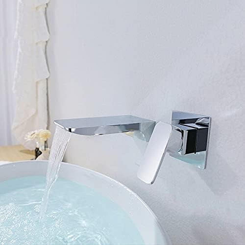 Rose Gold Basin Faucet in Mounted Brushed Gold Bathroom Sink Faucet in ...