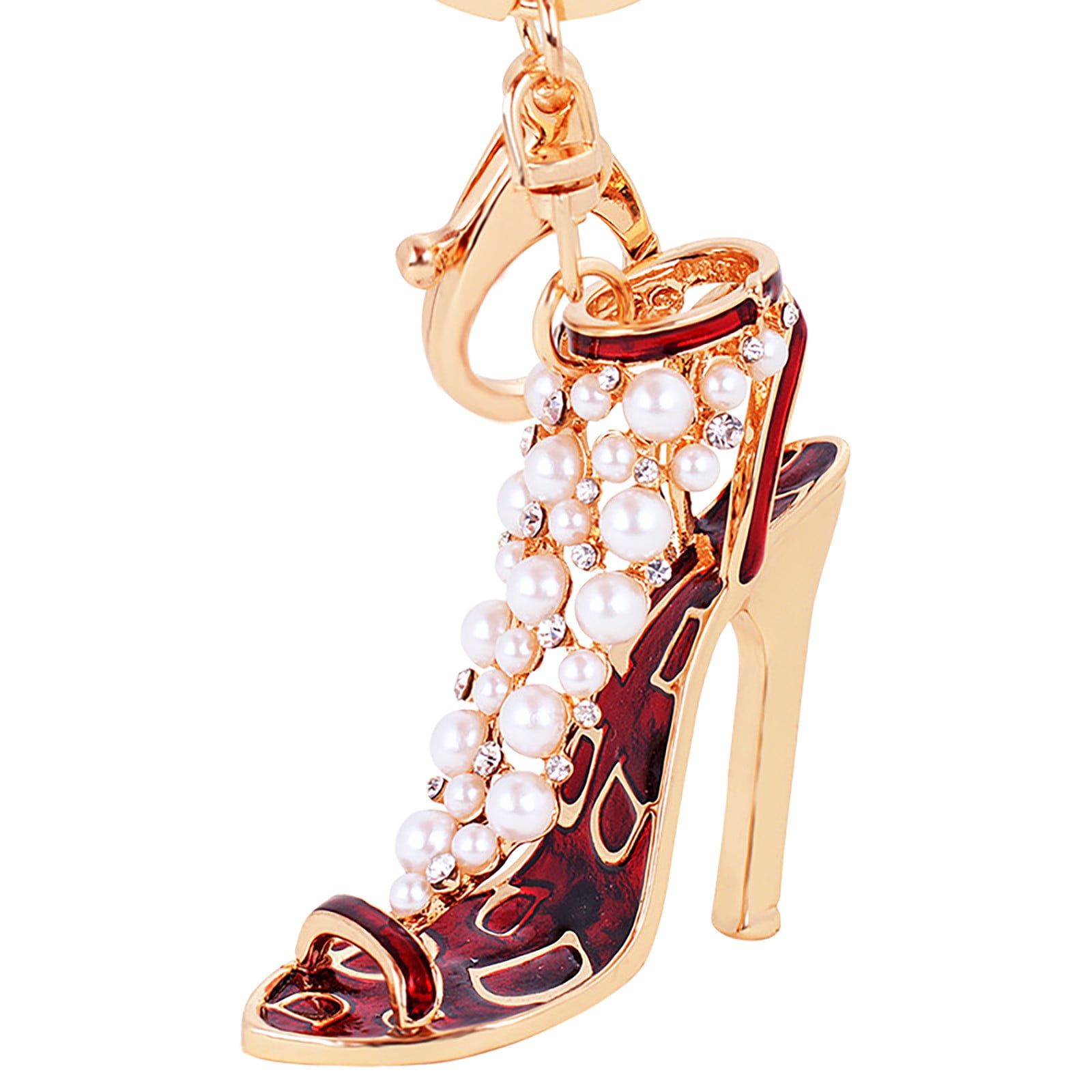 Rose Gold Cute Bag Charm High Heels Keychain Suitable for Ladies and ...