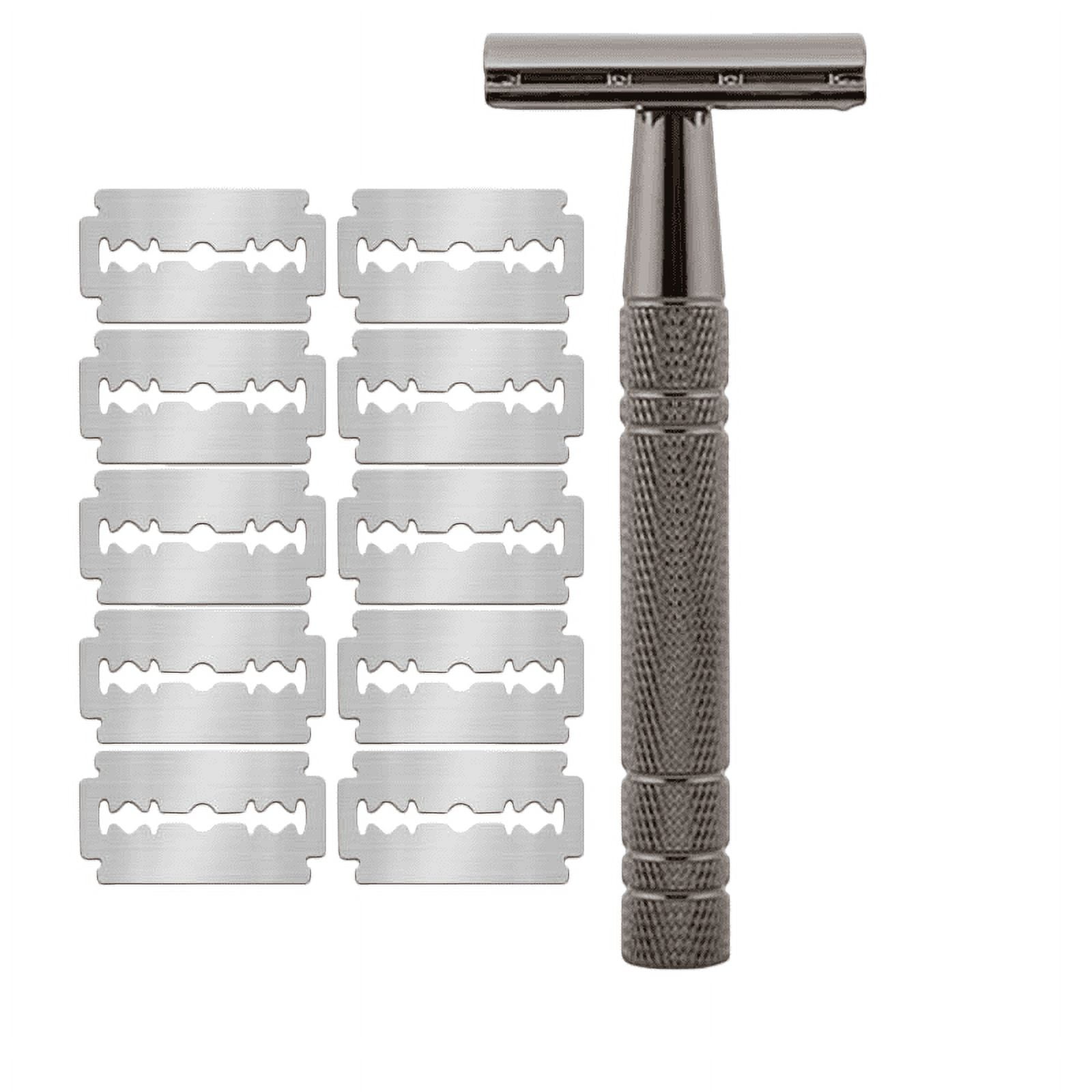 Rose Gold Double Edge Safety Razor for Women,with 10 Platinum Coated ...