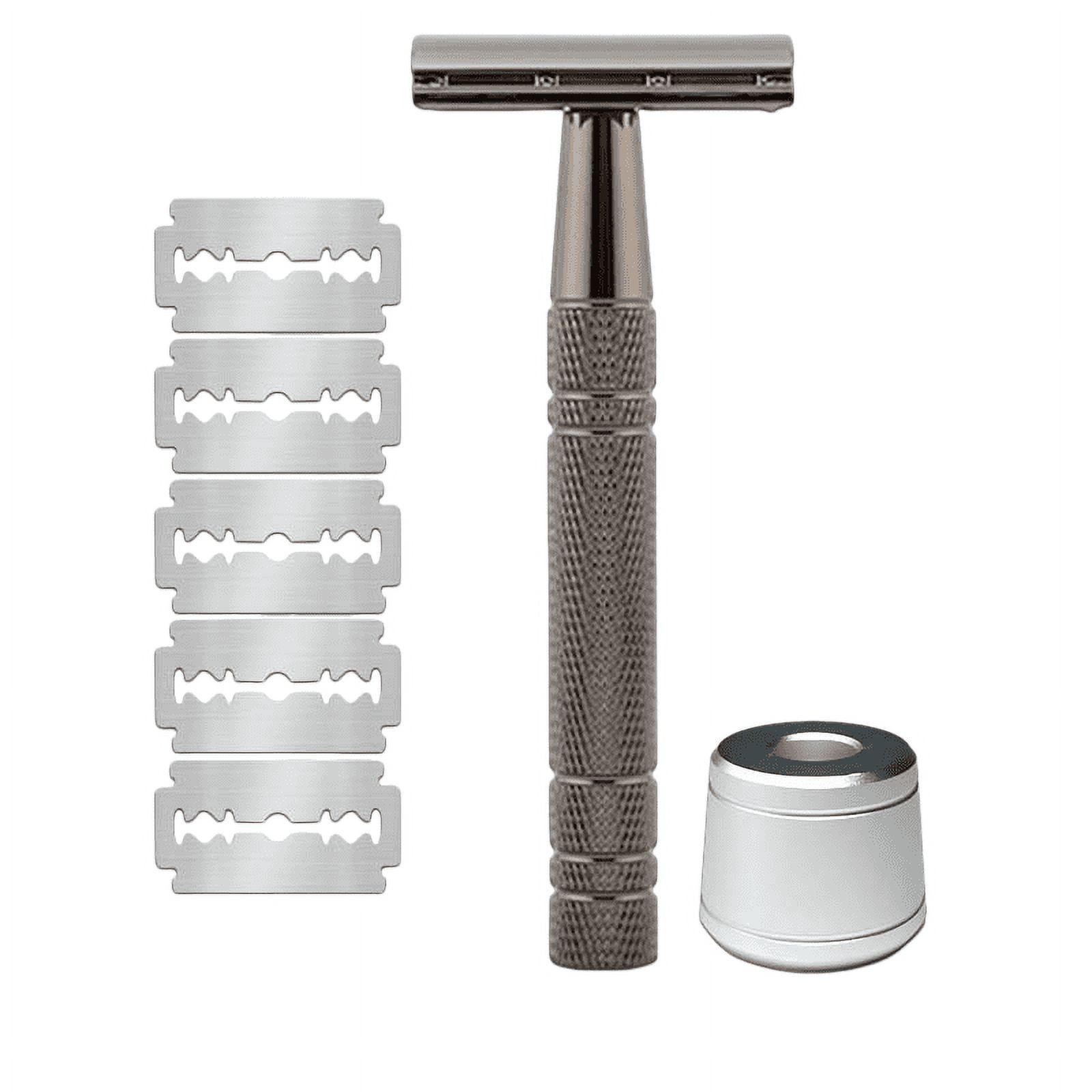 Rose Gold Double Edge Safety Razor for Women,with 10 Platinum Coated ...