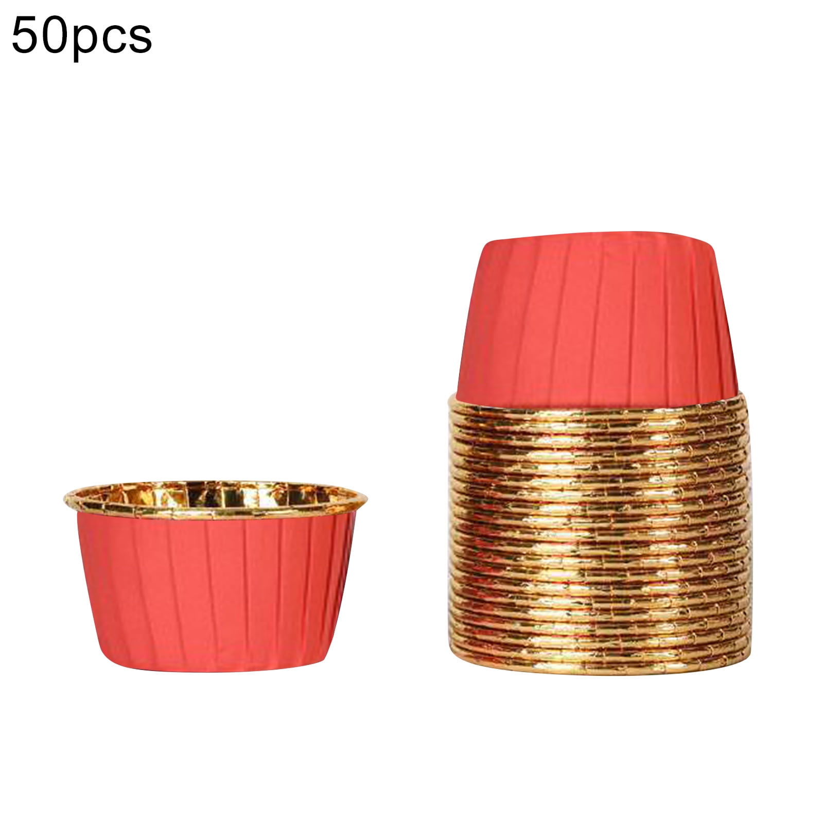 Rose Gold Foil Cupcake Liners Standard Baking Cups Muffin Wrappers for ...