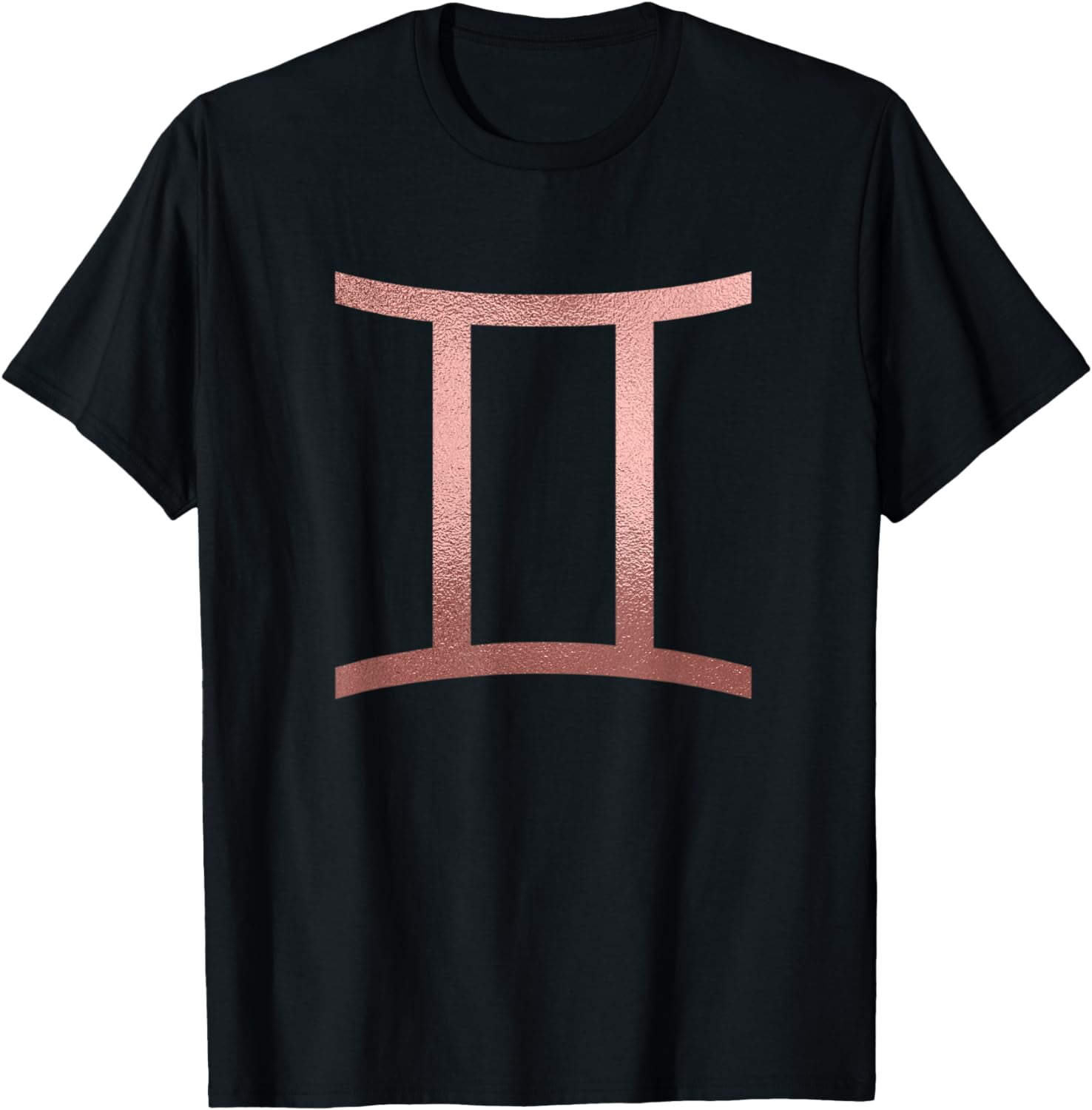 Rose Gold Gemini Twins Symbol Zodiac Star Sign T-Shirt - Walmart.com