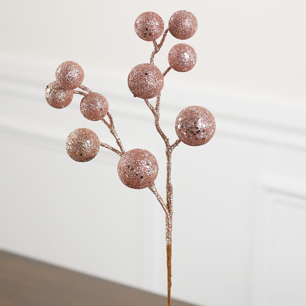 Rose Gold Glittered Ball Picks: Add Sparkle to Your Celebrations ...