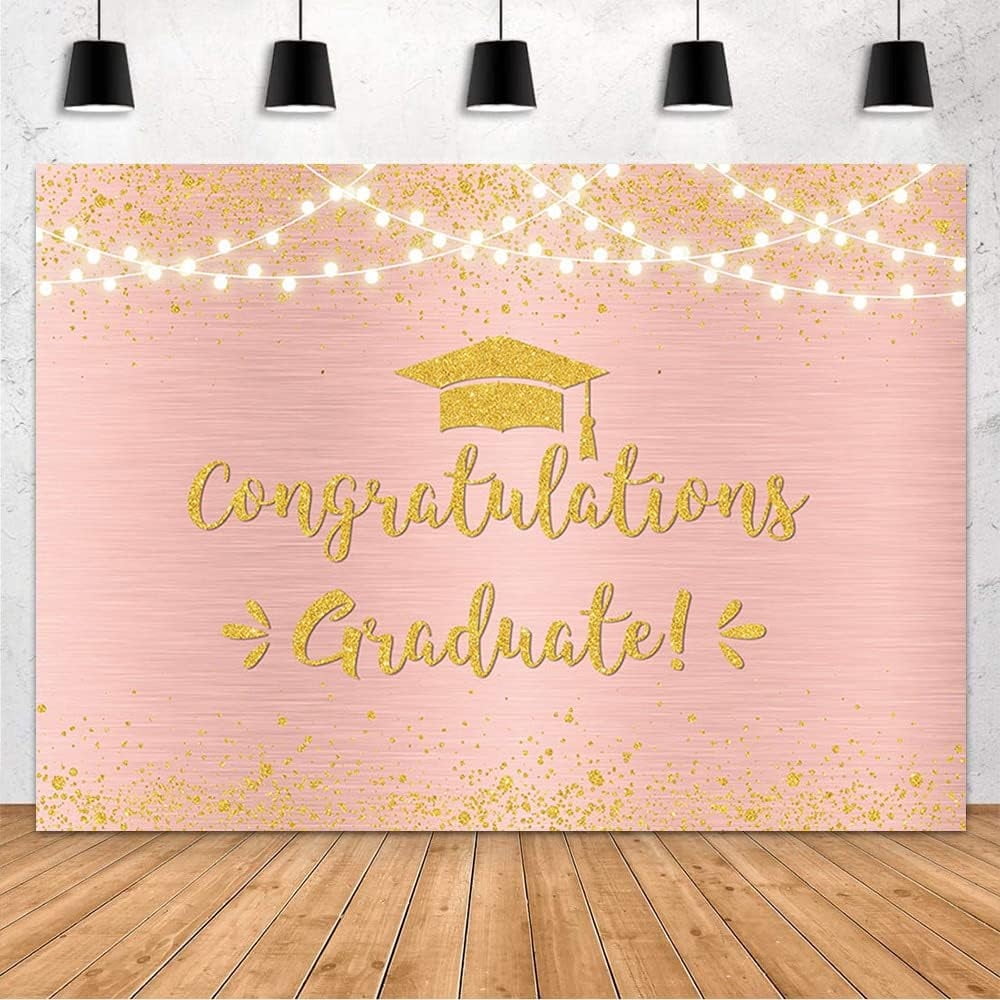 Rose Gold Graduation Backdrop Class of 2023 Graduation Party ...