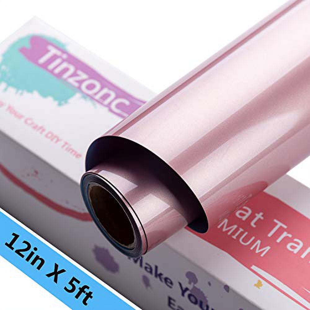 ?? Rose Gold HTV Iron On Vinyl 12Inch x 5Feet Roll,Heat Transfer Vinyl ...