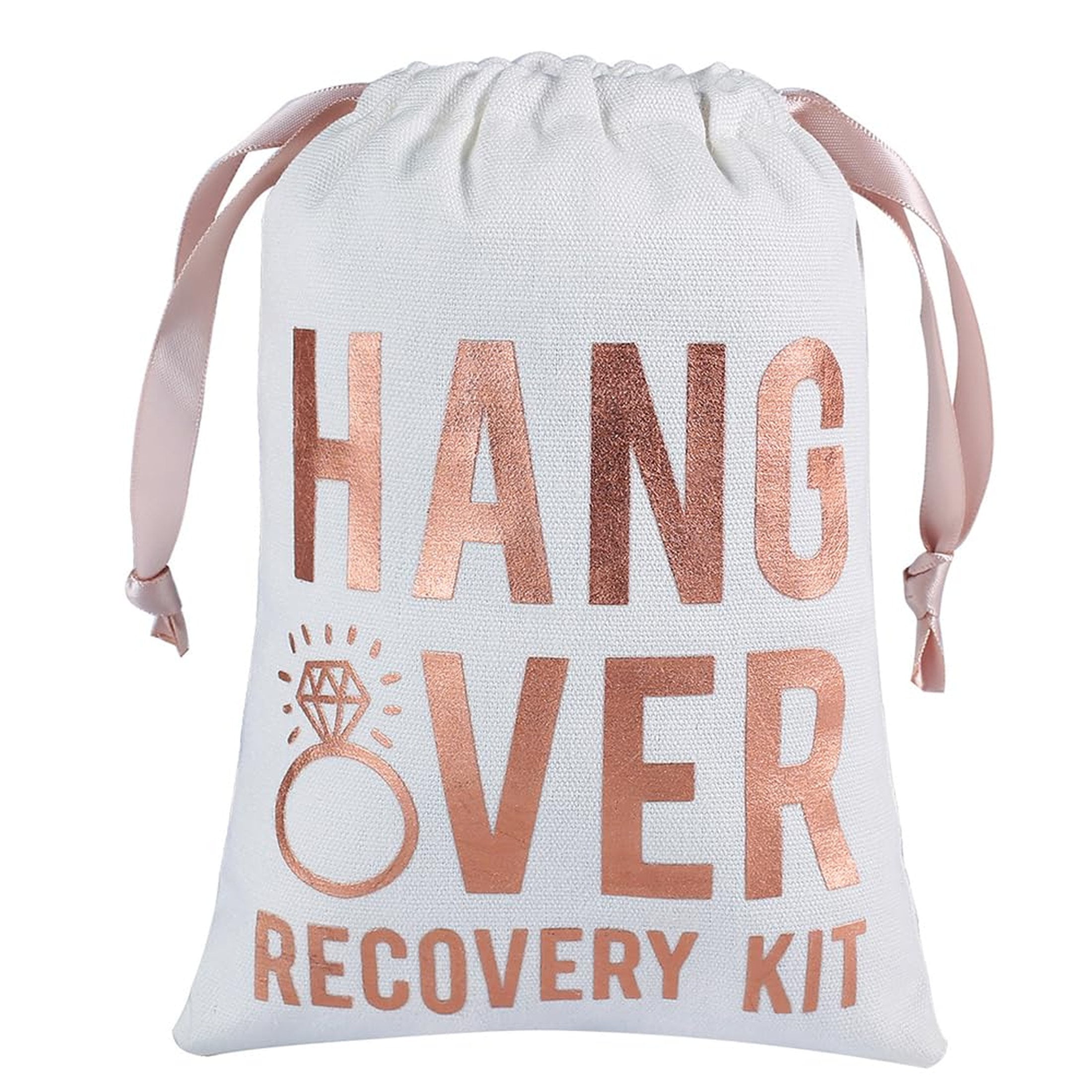 Rose Gold Hangover Recovery Kit Bags for Bachelorette Parties and ...