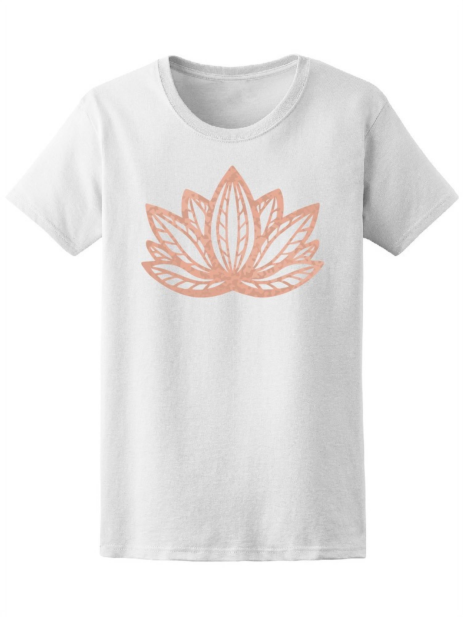 Rose Gold Lotus Flower T-Shirt Women -Image by Shutterstock, Female x ...