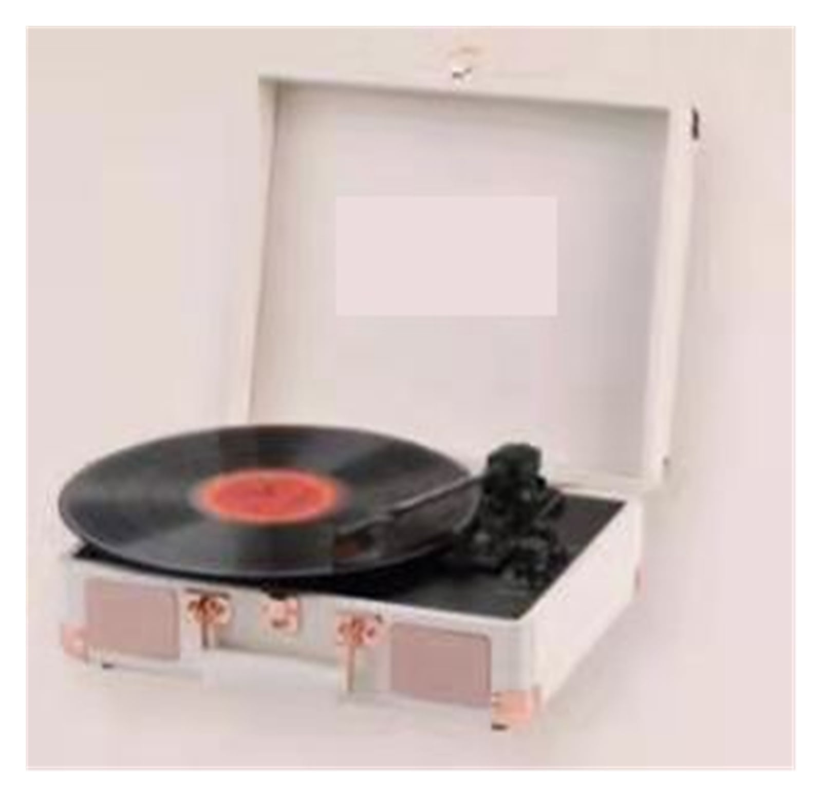 Rose Gold Lychee Grain Vintage Phonograph Portable Classical Electric ...