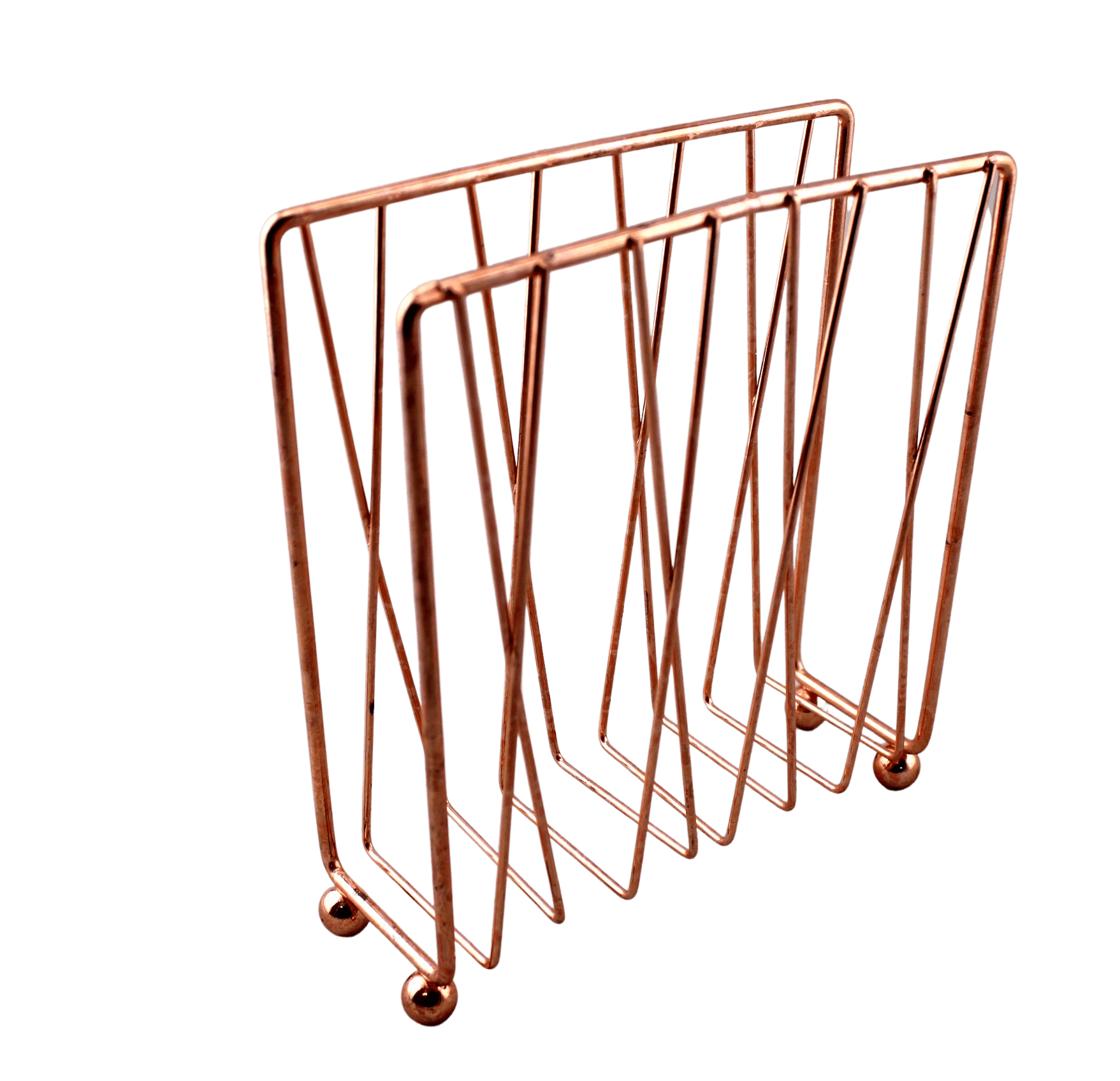 Rose Gold Metal Napkin Holder Dispenser Self Standing Counter and Table ...