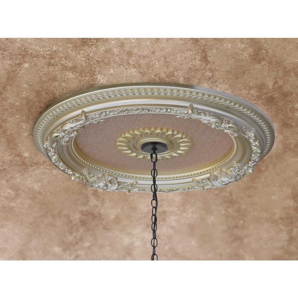Rose Gold Petite Round Ceiling Medallion 24 Inch Diameter - Walmart.com