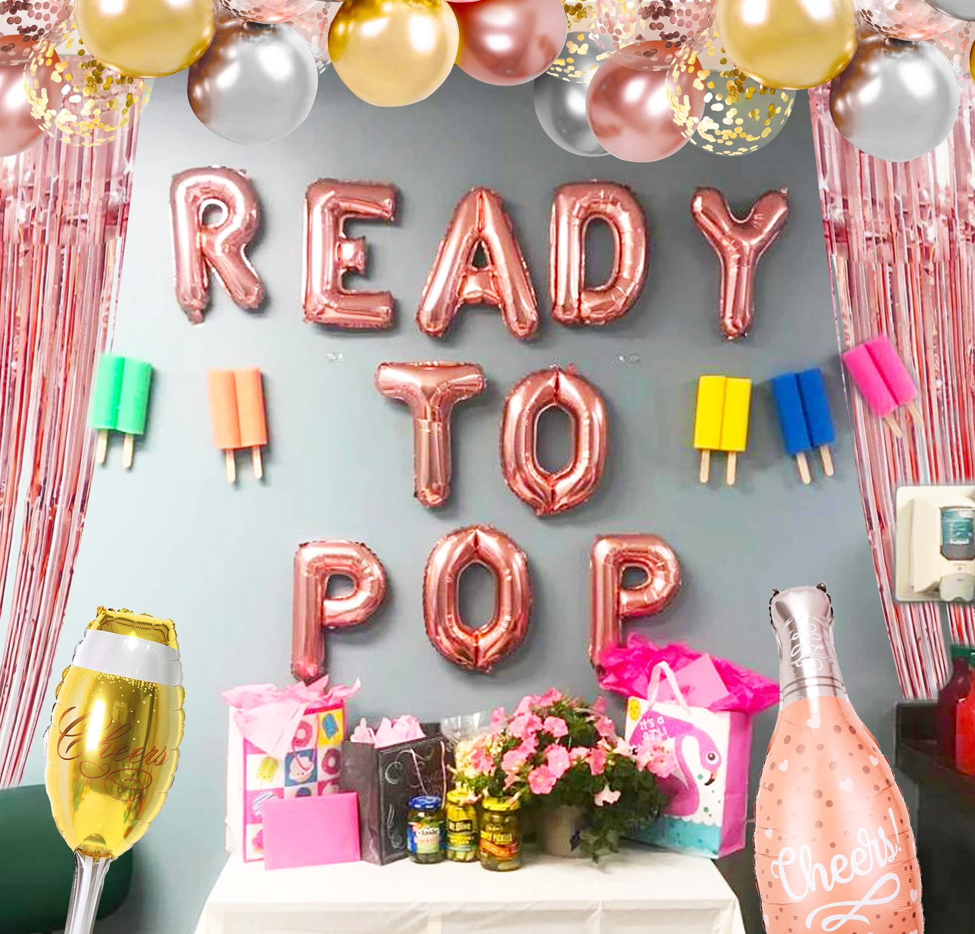 Rose Gold Ready to Pop Balloons Ready to Pop Baby Shower Decoration ...