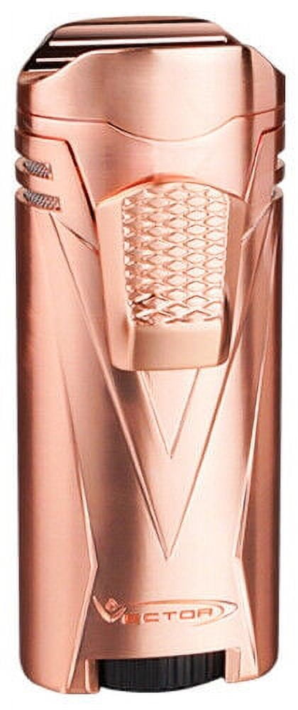 Rose Gold Satin Vector Ironquad Quad Flame Jet Torch Cigar Butane ...