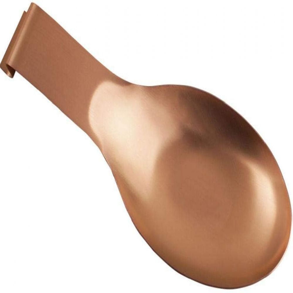 Rose Gold Spoon Rest for Kitchen Counter, Stainless Steel Utensils ...
