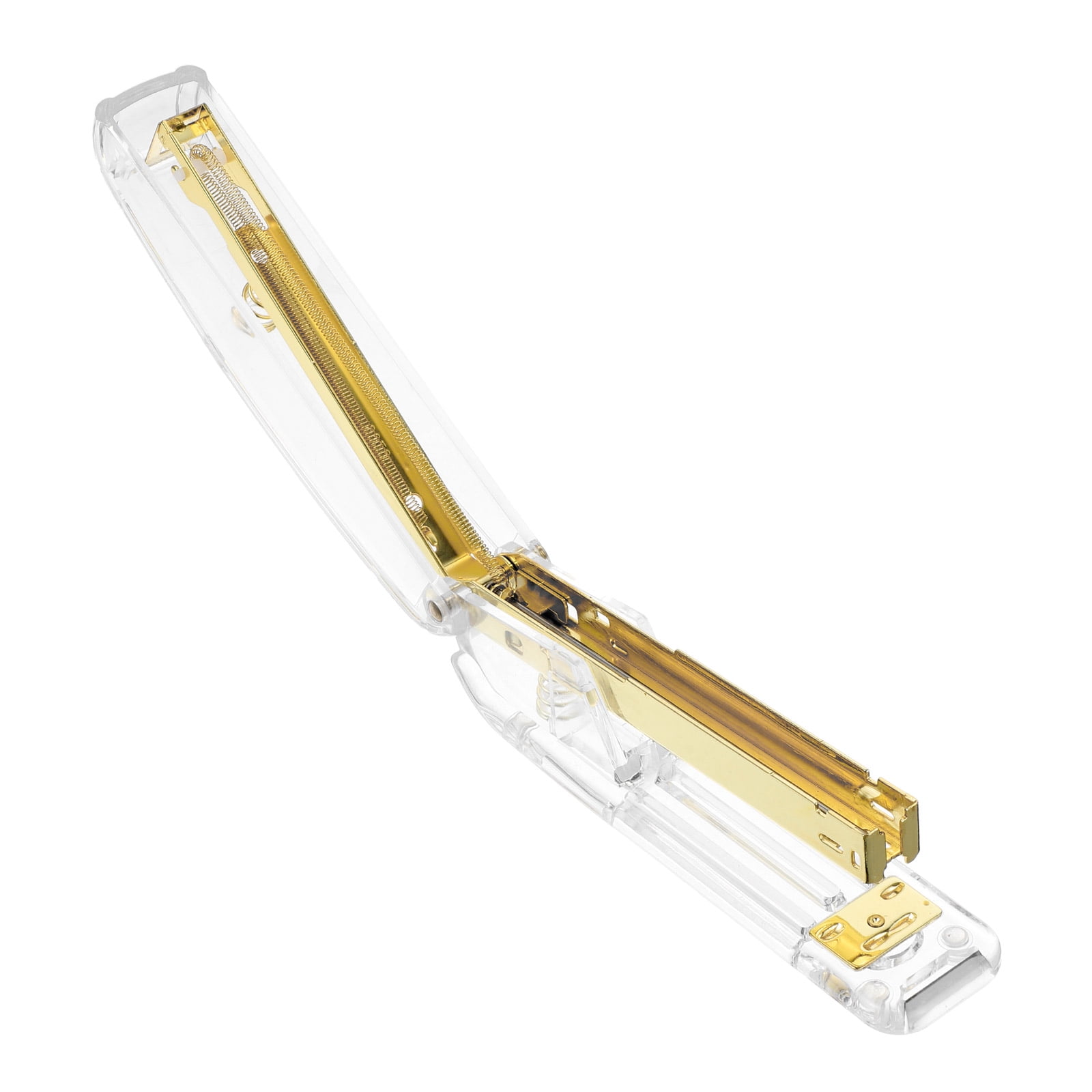 Rose Gold Stapler Plastic Clear Decorative Hand Transparent Office ...