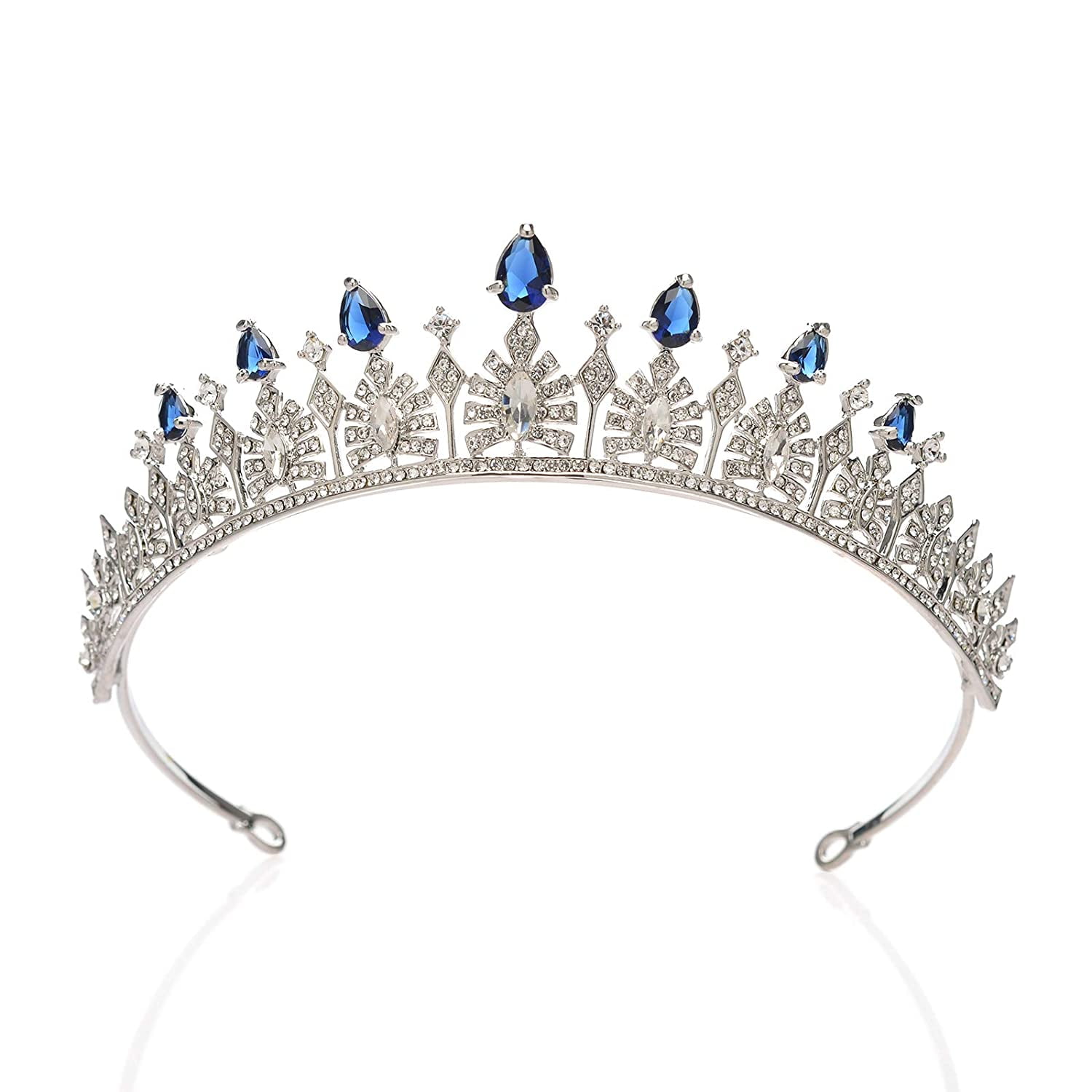 Rose Gold Tiaras for Women Rhinestone Wedding Crown for Bride Small ...