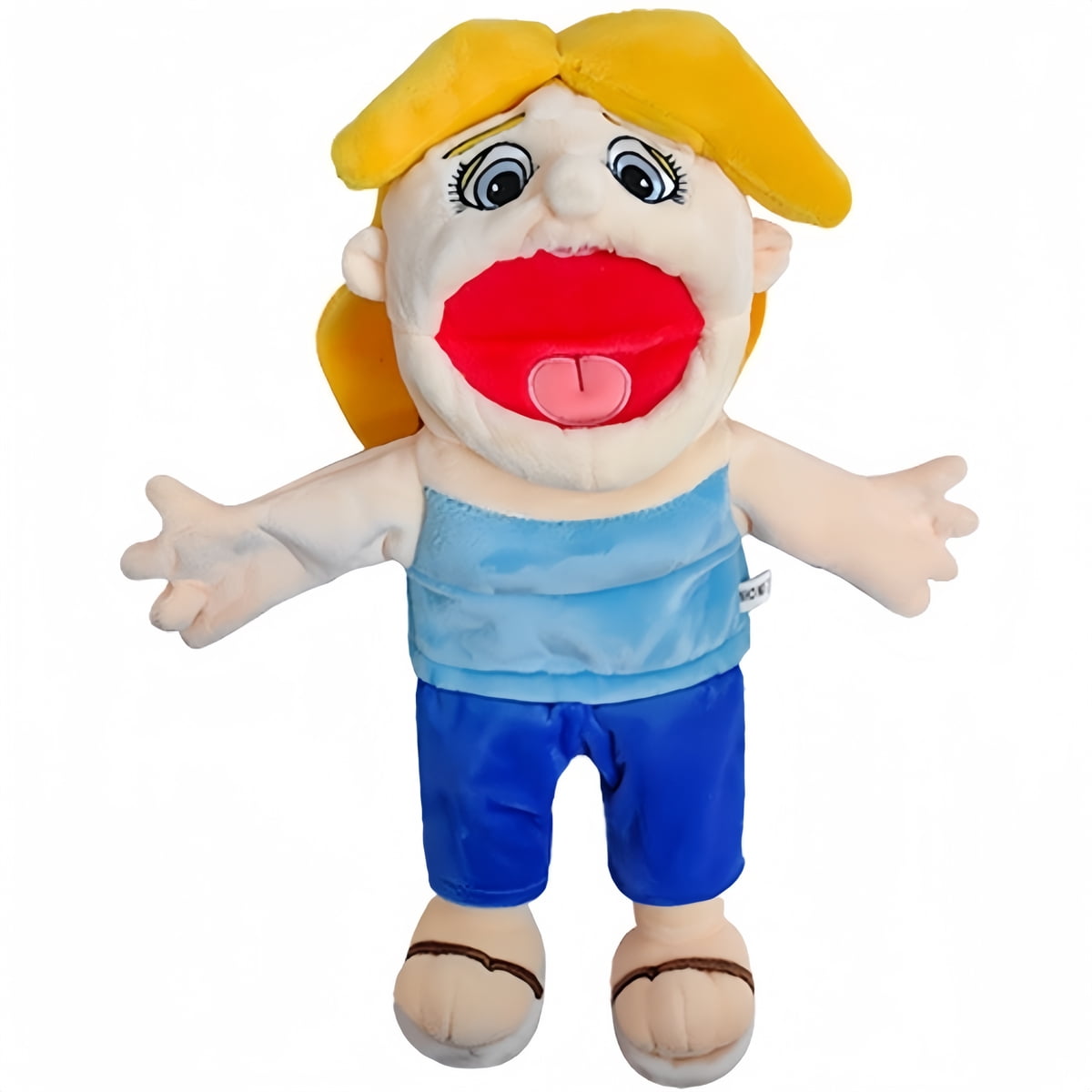 Rose Hand Puppet Plush Toy Funny Puppets with Working Mouth 60cm Hand ...