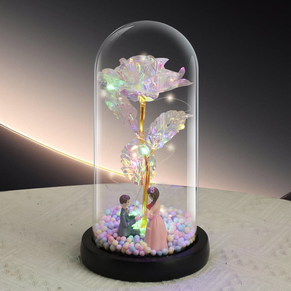 Rose for Her, Light Up Rose Flowers, Artificial Flower Rose Gift for ...