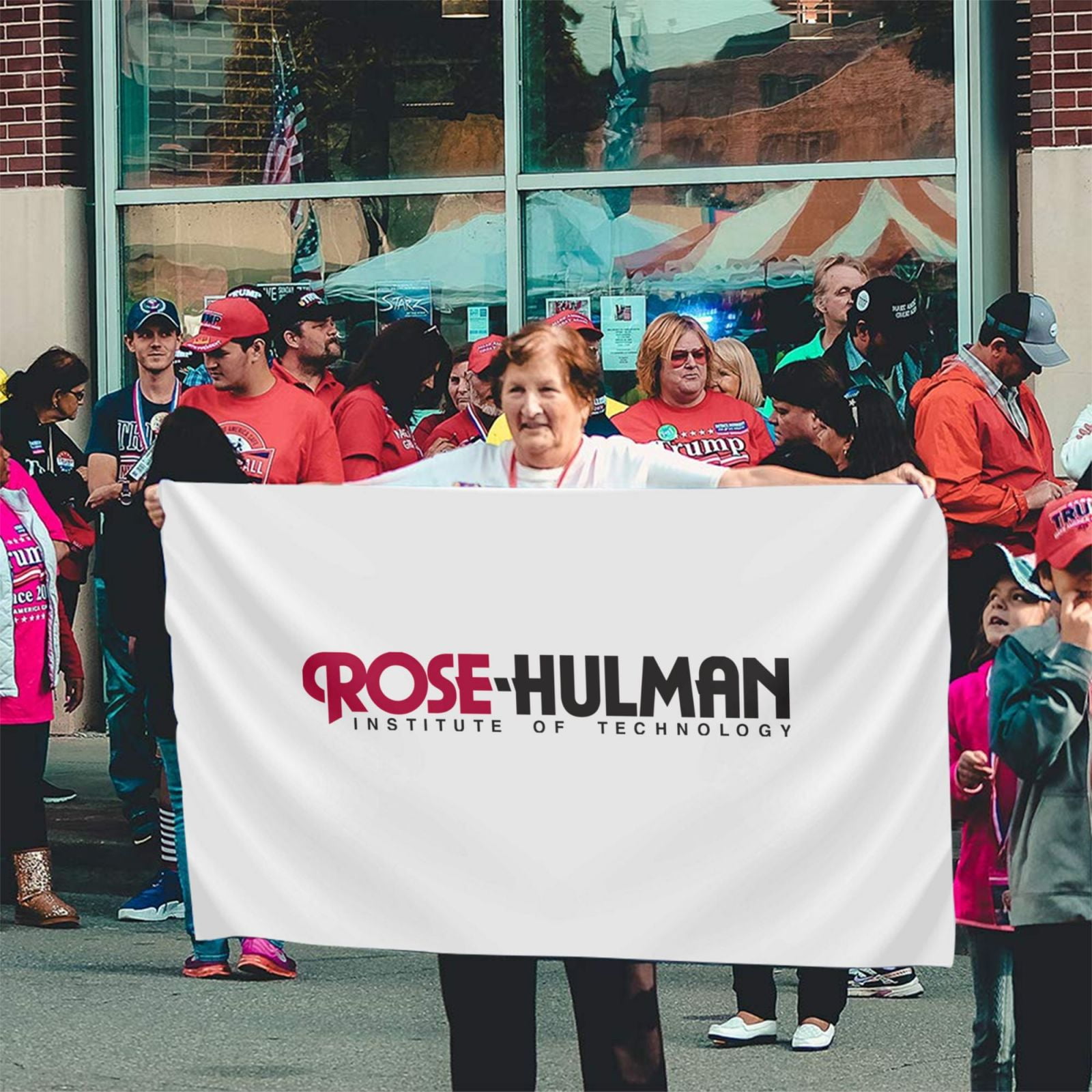 Rose-Hulman Institute Of Technology Logo Flag 3x5 Ft Holiday Banner ...
