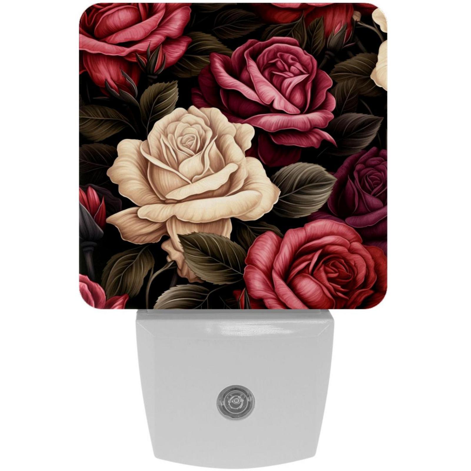 Rose LED Square Night Lights - Elegant and Energy Efficient Lighting ...