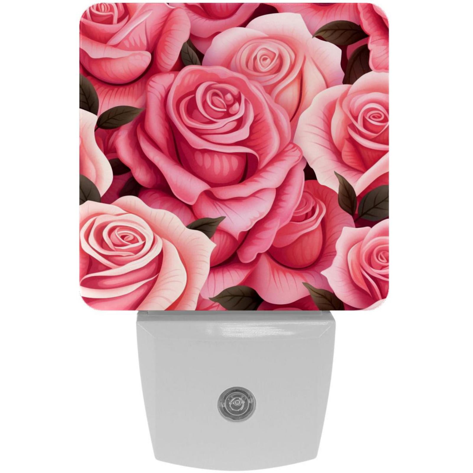 Rose LED Square Night Lights - Stylish and Energy-Efficient Lighting ...