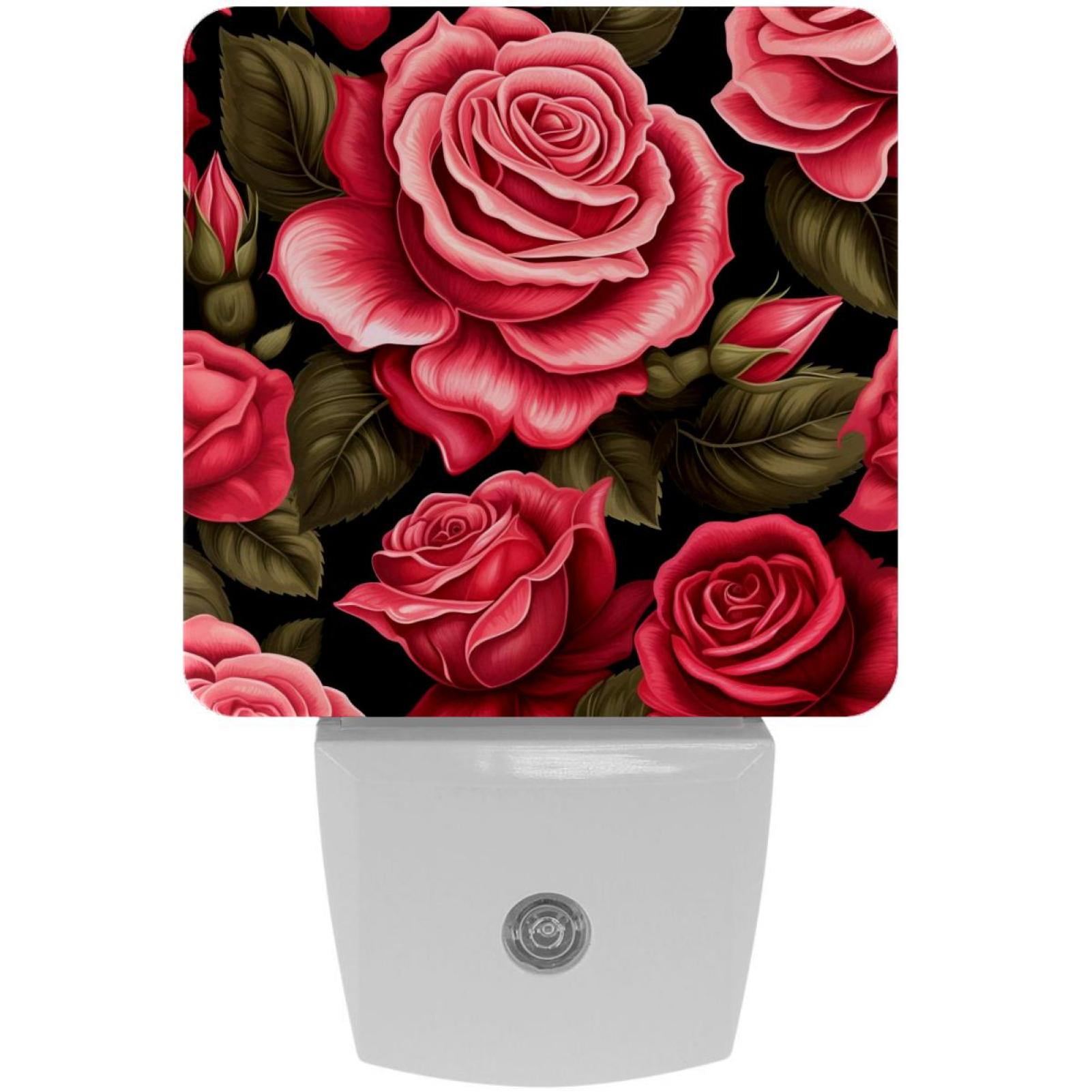 Rose LED Square Night Lights - Stylish and Energy-Efficient Lighting ...