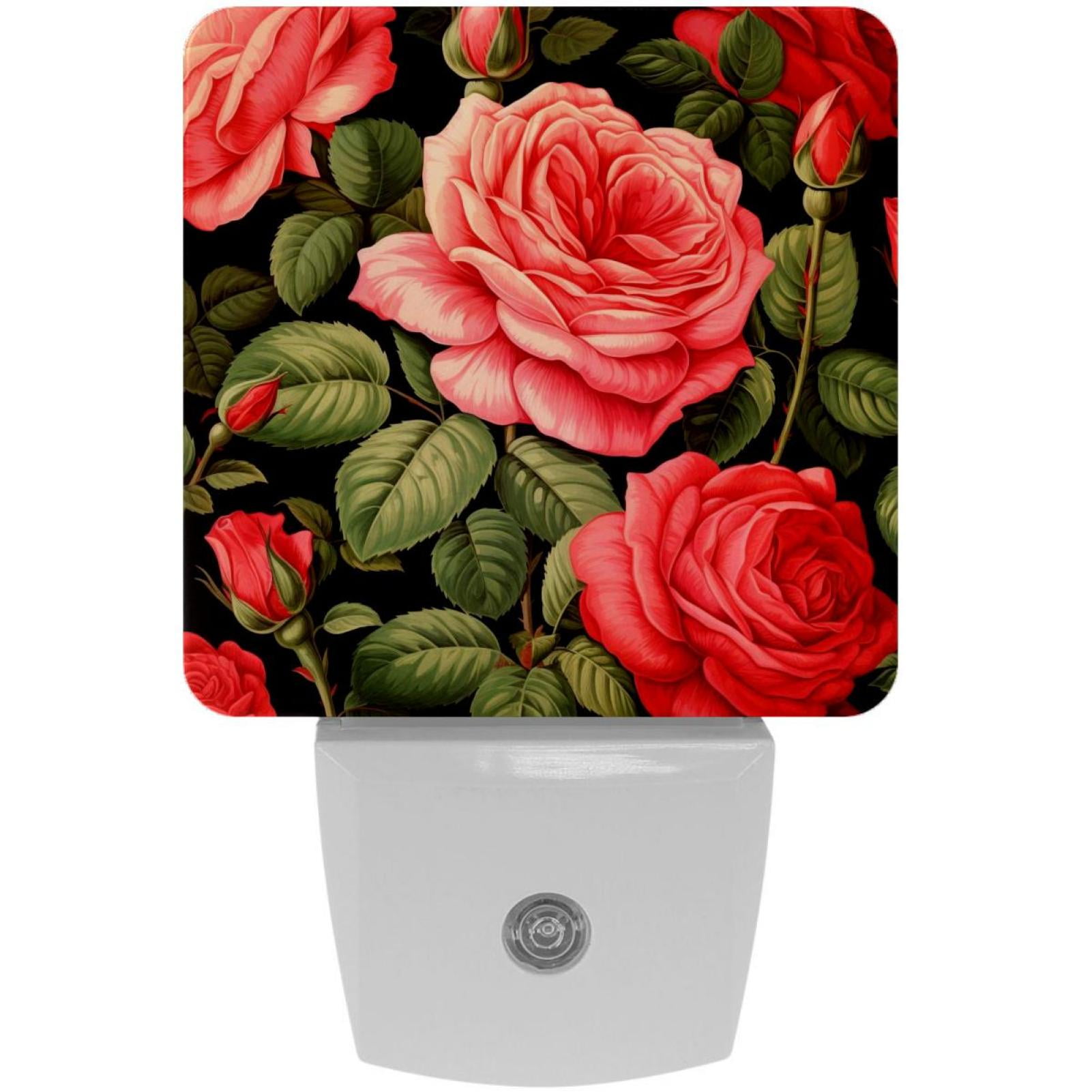 Rose LED Square Night Lights - Stylish and Energy-Efficient Lighting ...