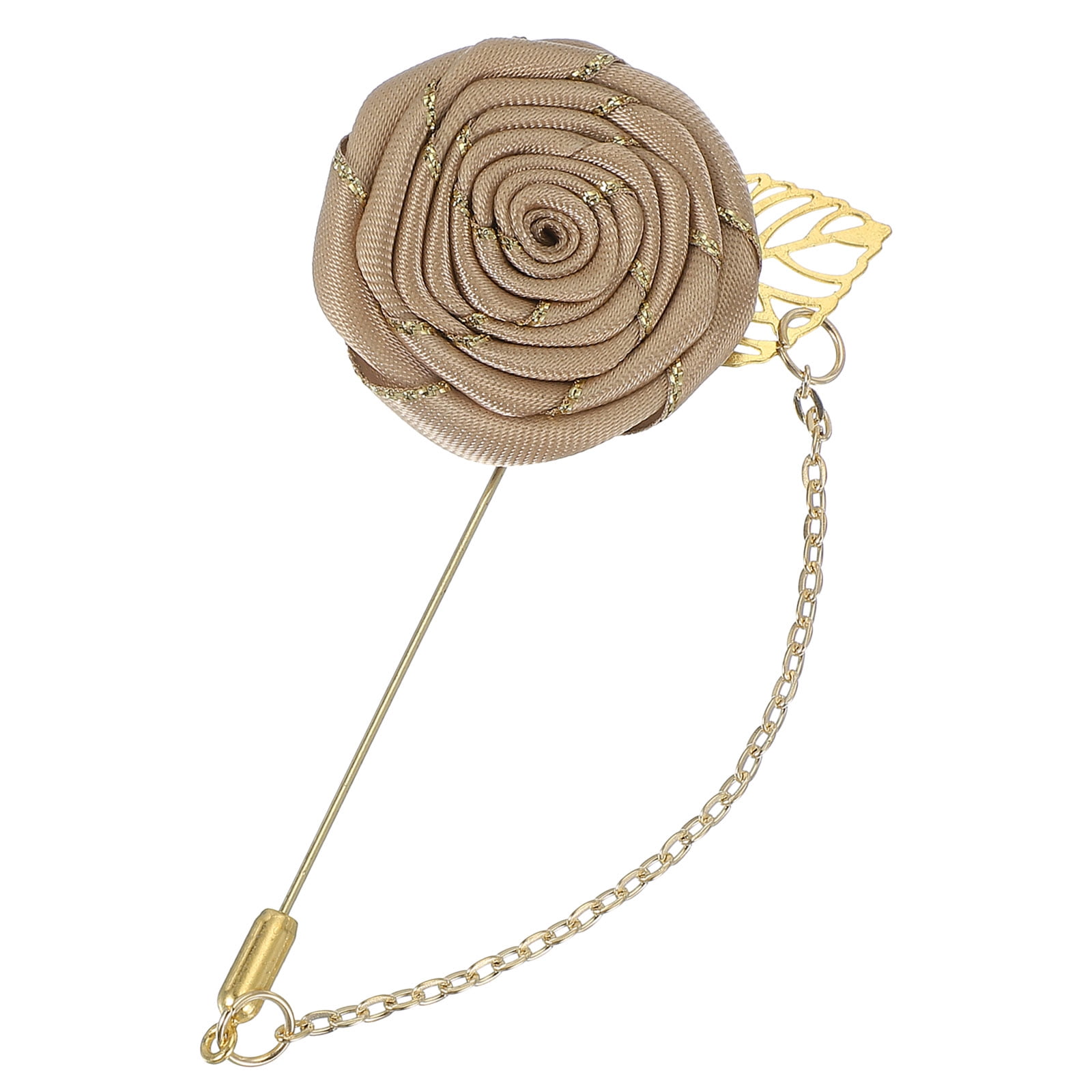 Rose Lapel Pin for Men Suits, Men Cloth Rose Flower Brooch Pin Handmade ...