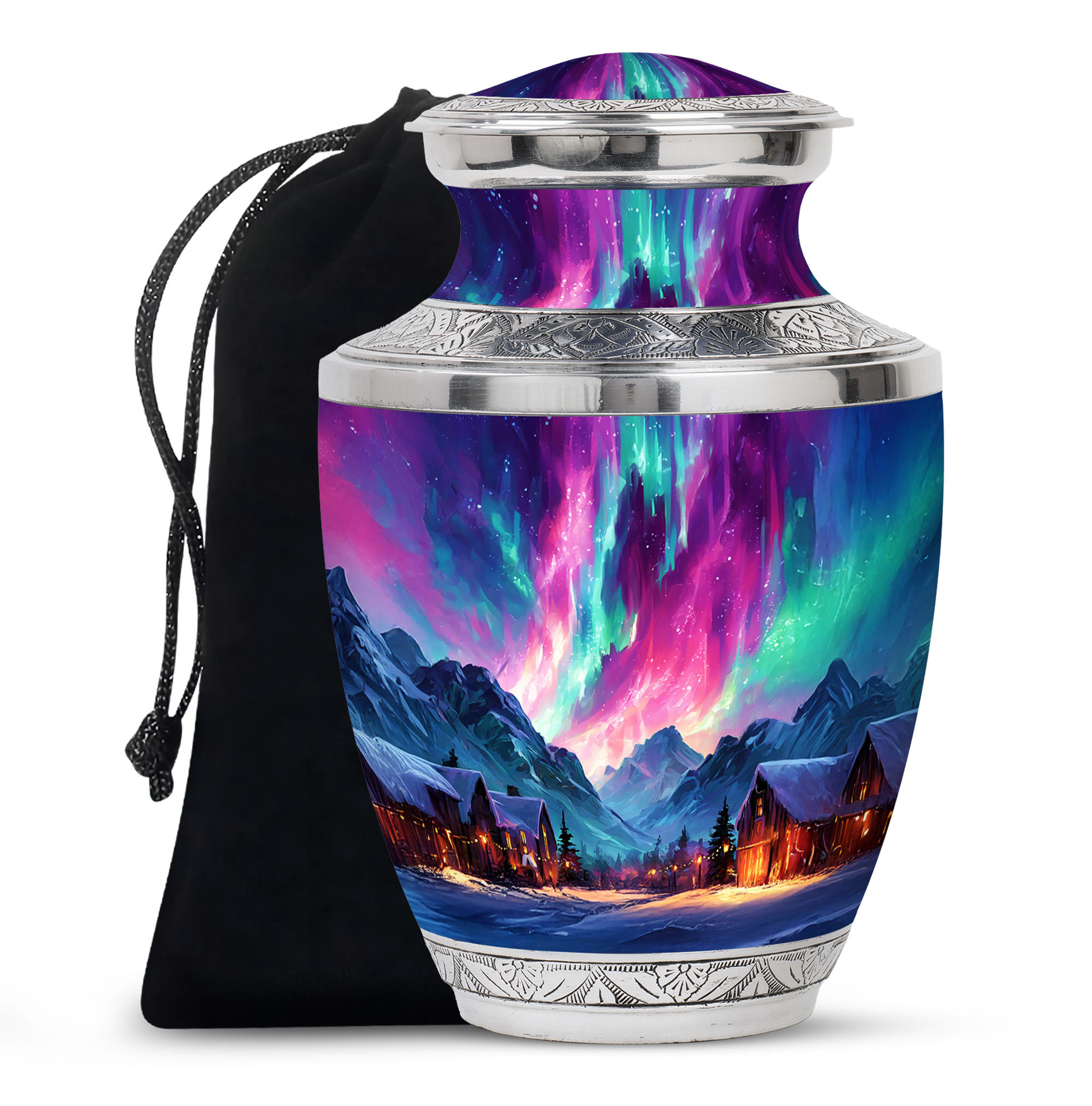 Rose Large Decorative Cremation Urns for Human Ashes, Memorial Burial ...