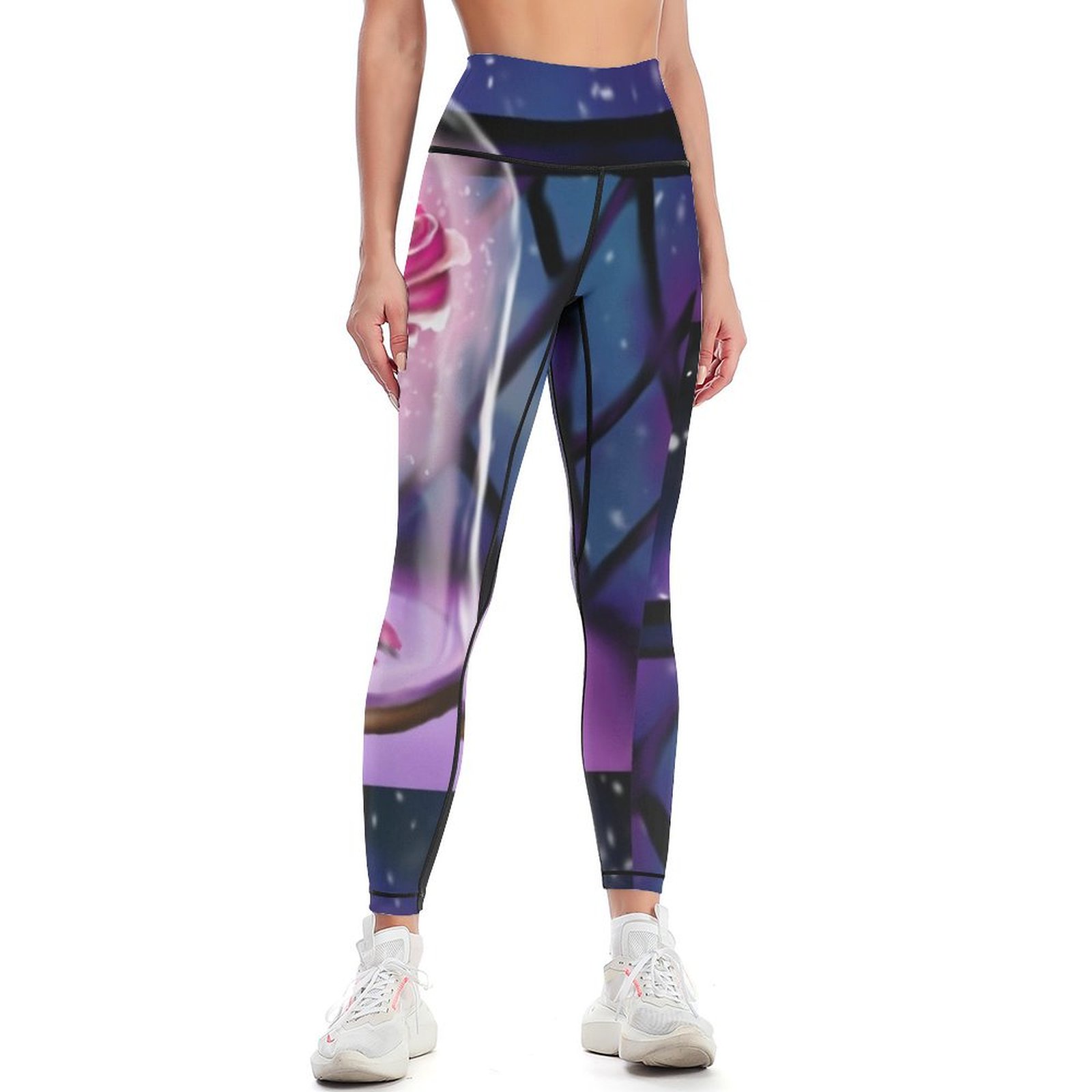 Rose Leggings Golf wear Tight fitting woman gym wear Womens Leggings ...