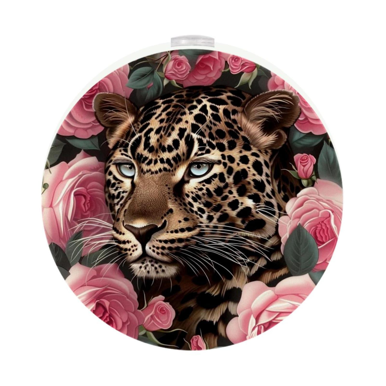 Rose Leopard LED Round Night Light (2PCS) – Energy Efficient Plug-in ...