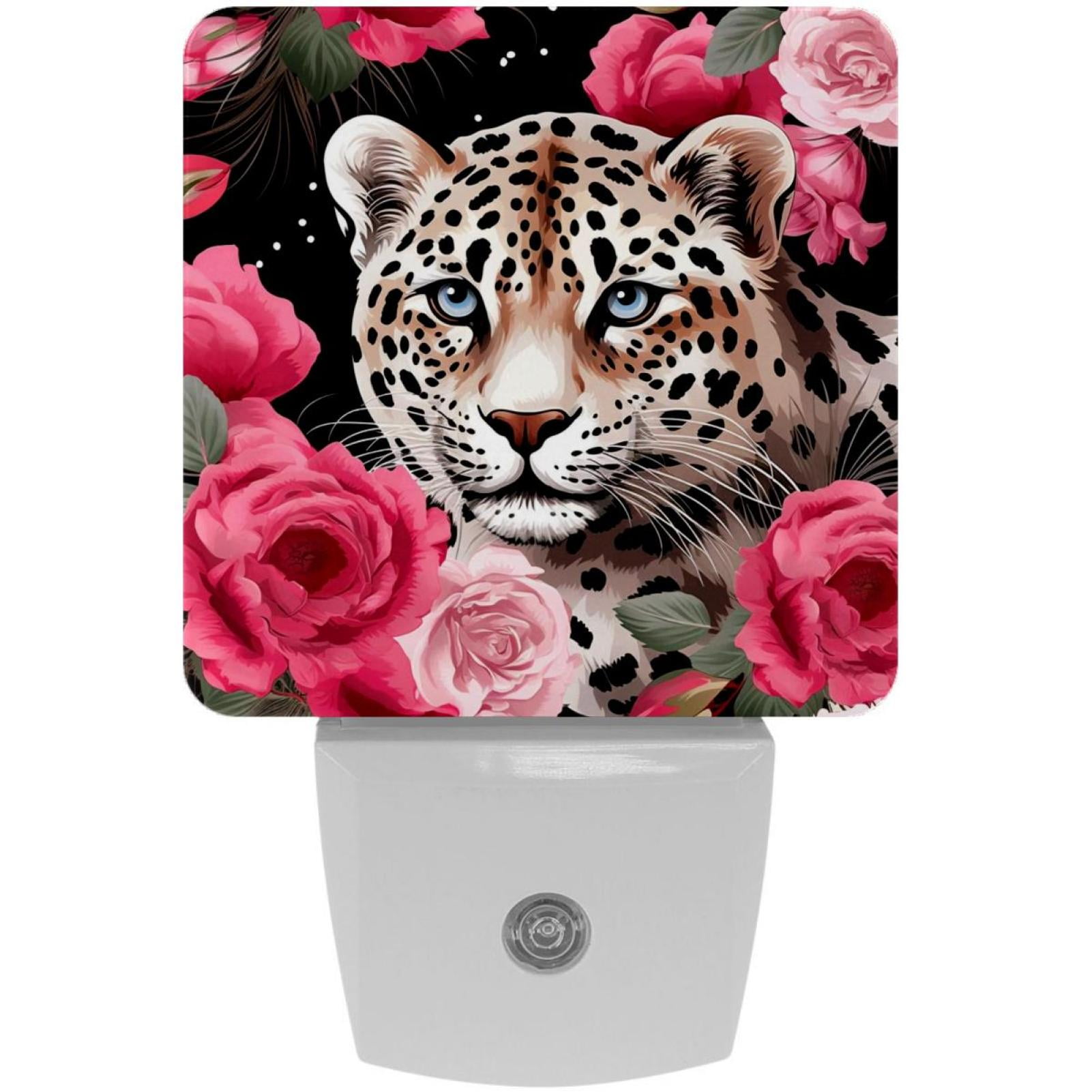Rose Leopard LED Square Night Light - Energy Efficient and Stylish ...