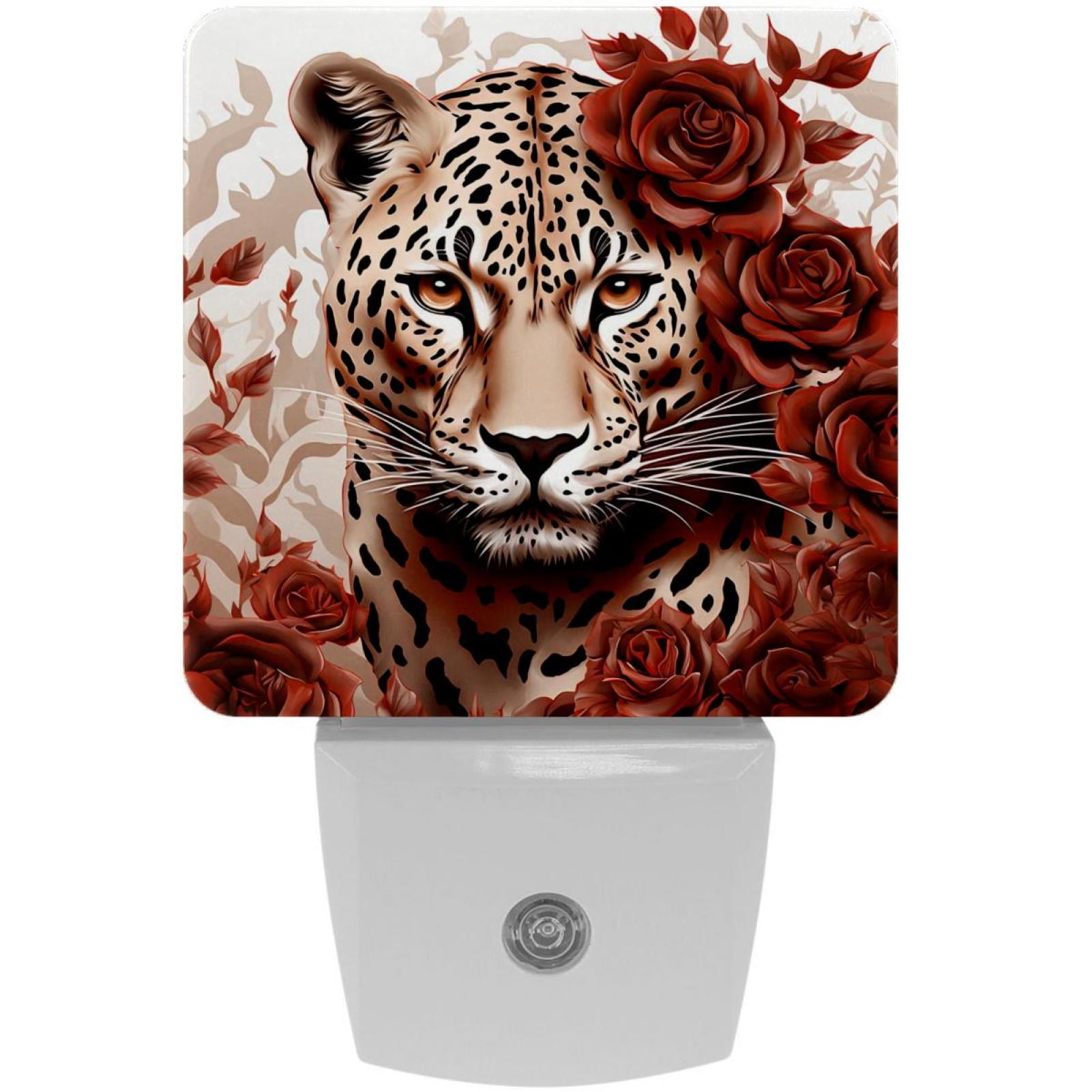 Rose Leopard LED Square Night Lights - Compact and Multifunctional ...