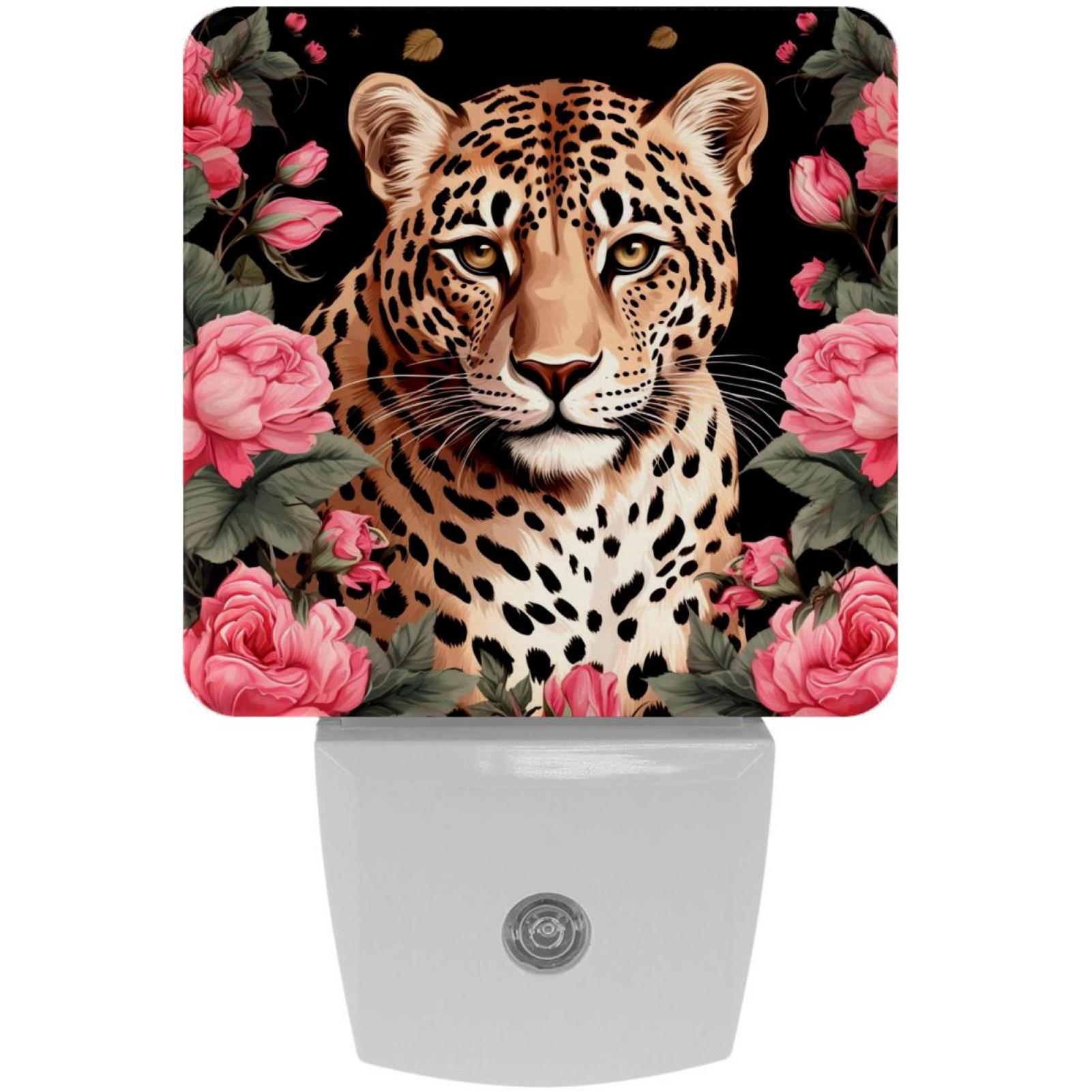 Rose Leopard LED Square Night Lights - Energy Efficient and Sleek ...