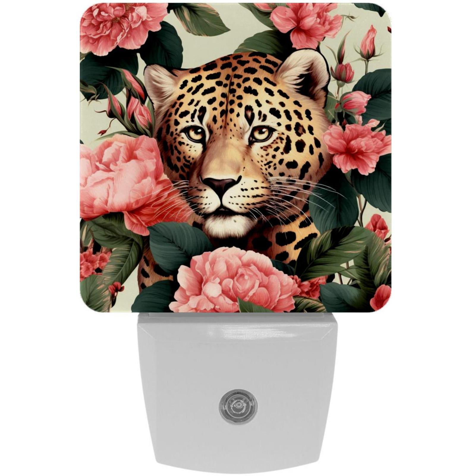 Rose Leopard LED Square Night Lights - Energy Efficient and Stylish ...