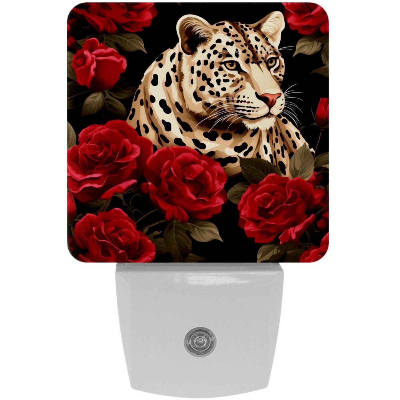 Rose Leopard LED Square Night Lights: Energy-Efficient and Stylish ...
