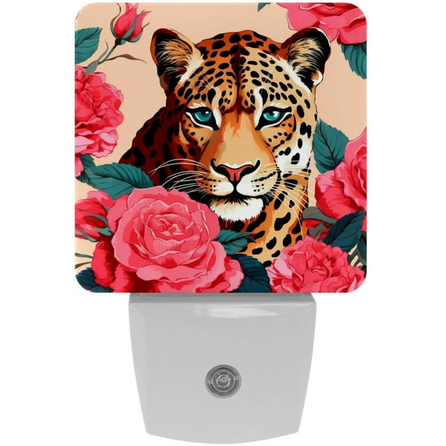 Rose Leopard LED Square Night Lights- Energy Efficient and Stylish ...
