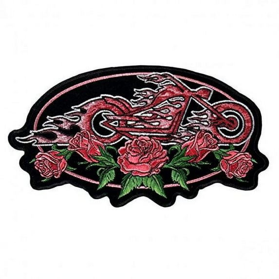 Rose Oval, Embroidered Iron-on/Sew-on Rayon Patch, Officially Licensed ...