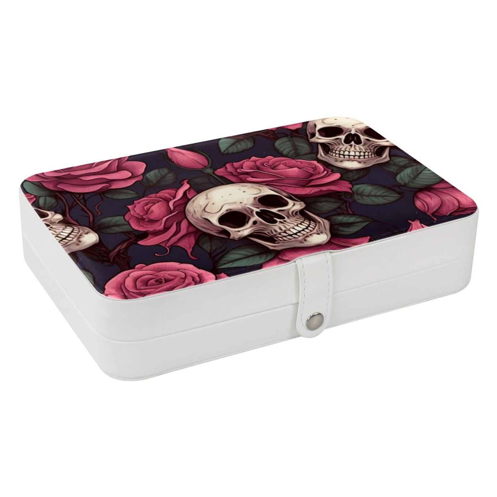 Rose PU Leather Bracelet Holder Jewelry Organizer Box with Removable ...