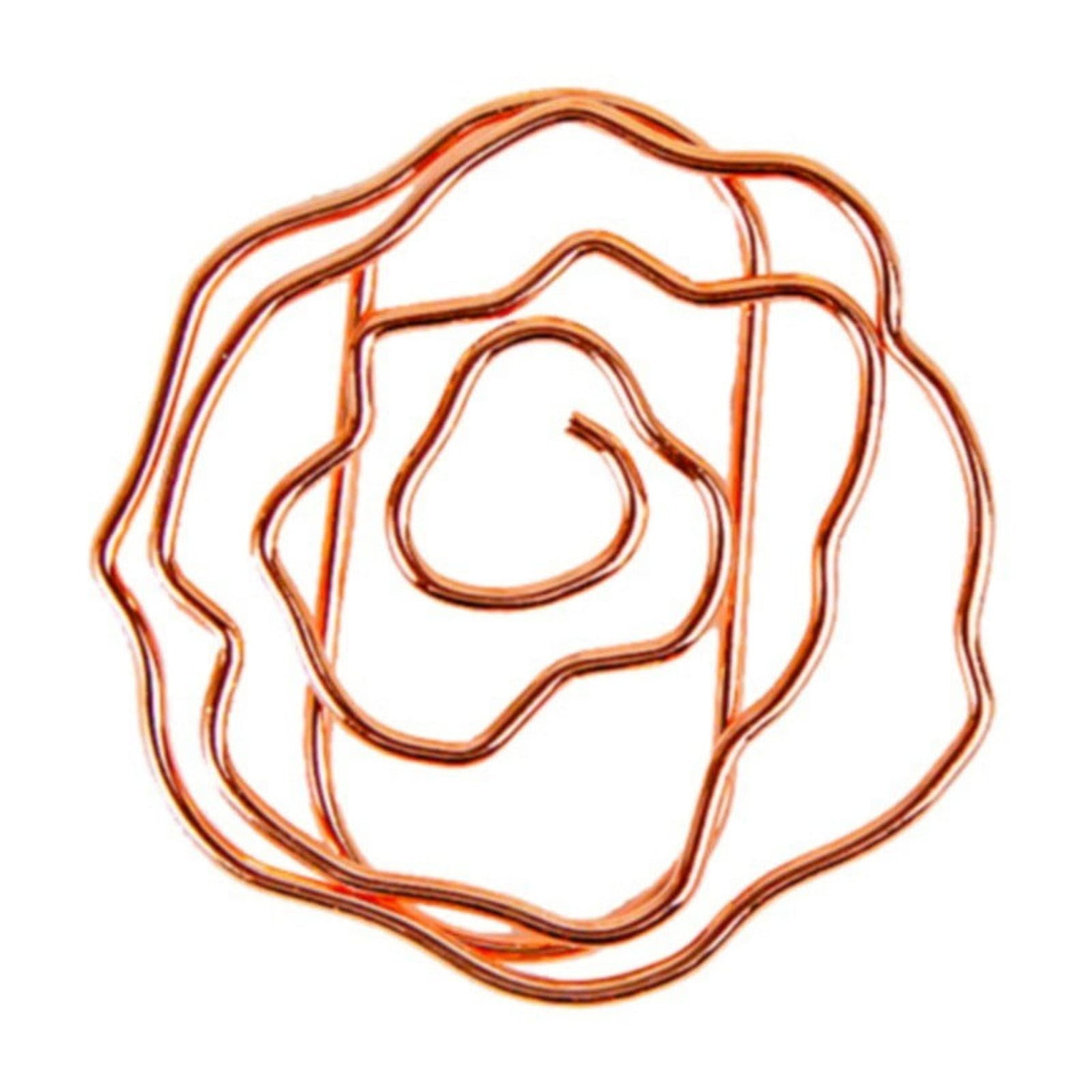 Rose, Paper Clip, Rose, Gold Rose|New Rose Paper Clips Metal Diy ...