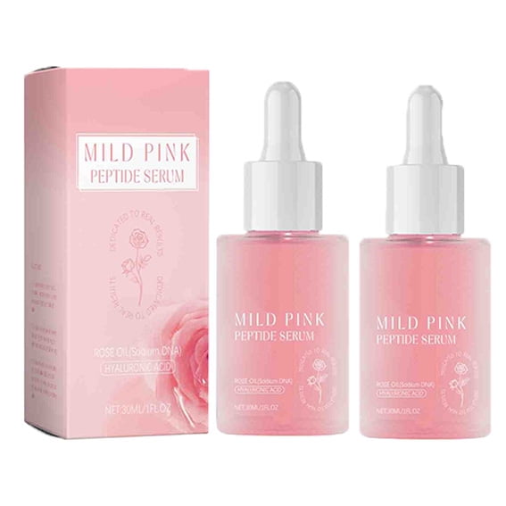 Rose Pink Peptide Serum, Skin Brightening, Reduces Fine Lines ...