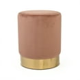 Rose Pink Velvet Stool - Walmart.com