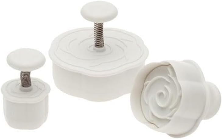 Rose Plunger Cutters, Set of 3 Sizes, for Cutting Decorations & Direct ...