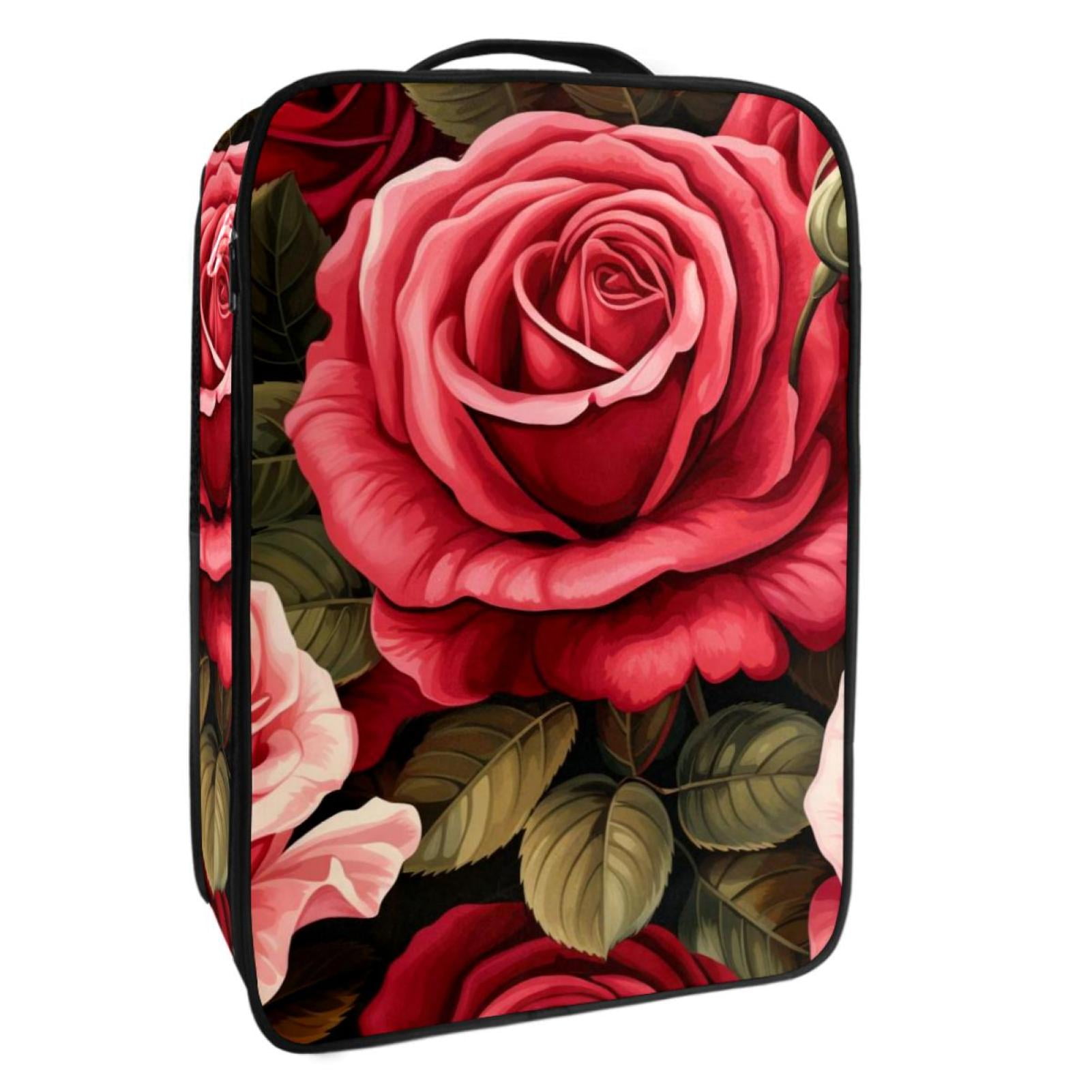 Rose Polyester Shoe Storage Boxes Organizer - 23x31cm/9x12in Size for ...